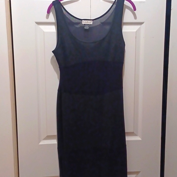 bebe | Dresses | Bebe Black Long Cocktail Dress Large | Poshmark
